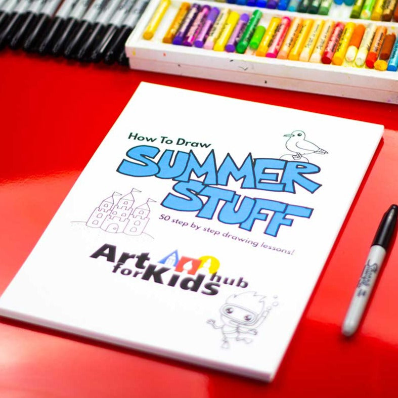How To Draw Summer Stuff (Digital Download PDF) – Art For Kids Hub